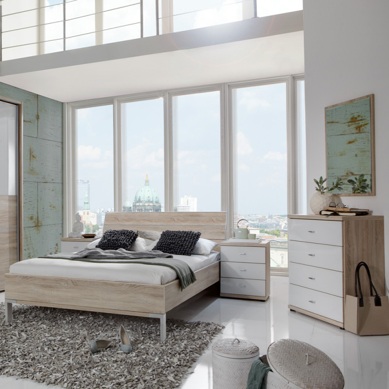 Berlin 4 Drawer Bedside Cabinet | VIP Wardrobes | UK Assembly & Delivery